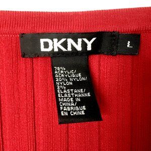 Dkny | Sweaters | Dkny Womens Red Knit Tank Sweater Set Size L | Poshmark